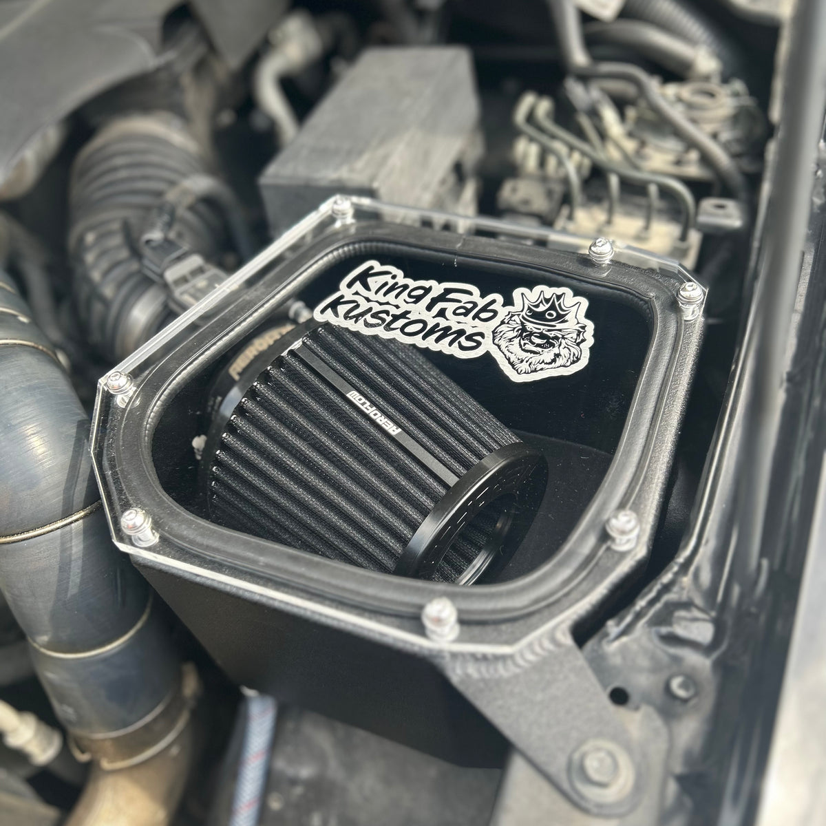 D40 (V6) TURBO DIESEL NAVARA HIGH FLOW POD FILTER AIRBOX – KingFab Kustoms